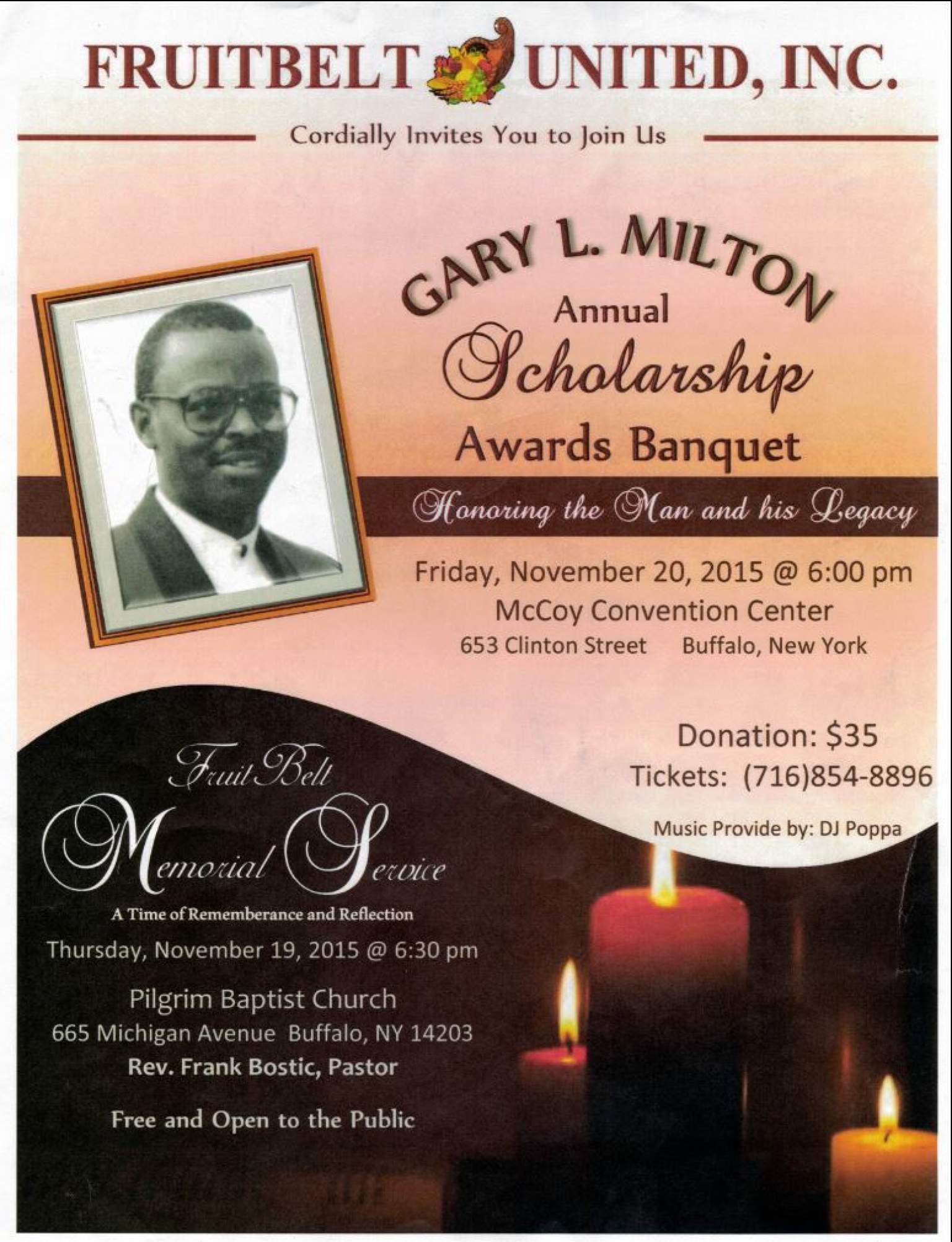 Gary L. Milton Annual Scholarship Awards Banquet - Open Buffalo ...
