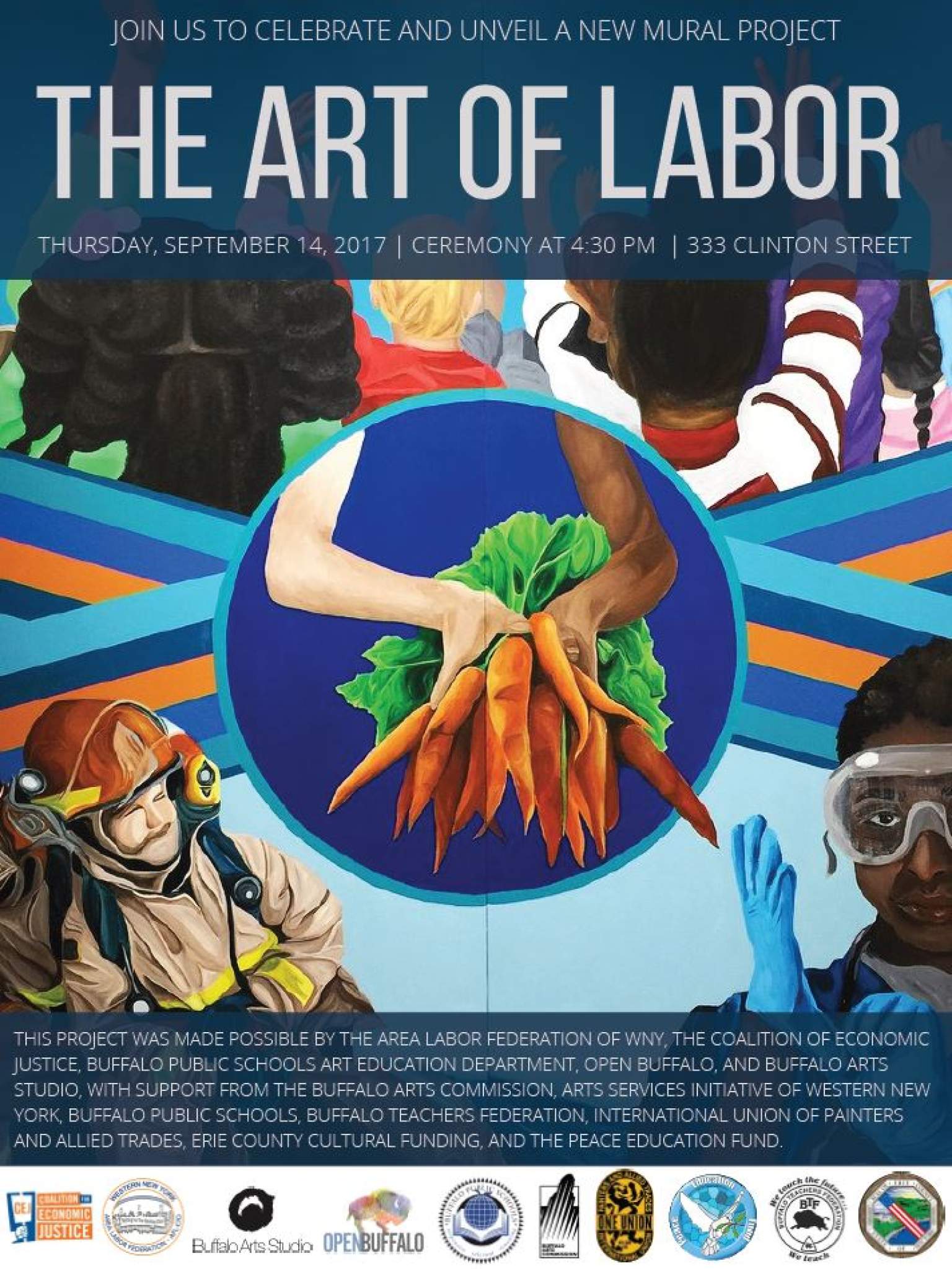 "The Art of Labor" -- Mural Unveiling - Open Buffalo - Buffalo, NY
