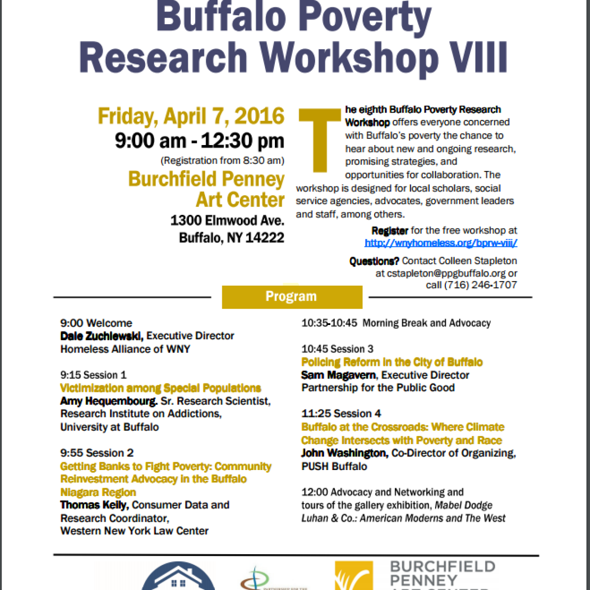 Buffalo Poverty Research Workshop VIII - Open Buffalo - Buffalo, NY