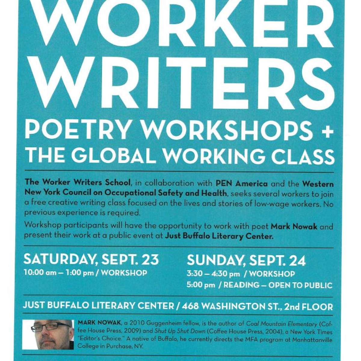 Worker Writers -- Poetry Workshops + The Global Working Class - Open ...